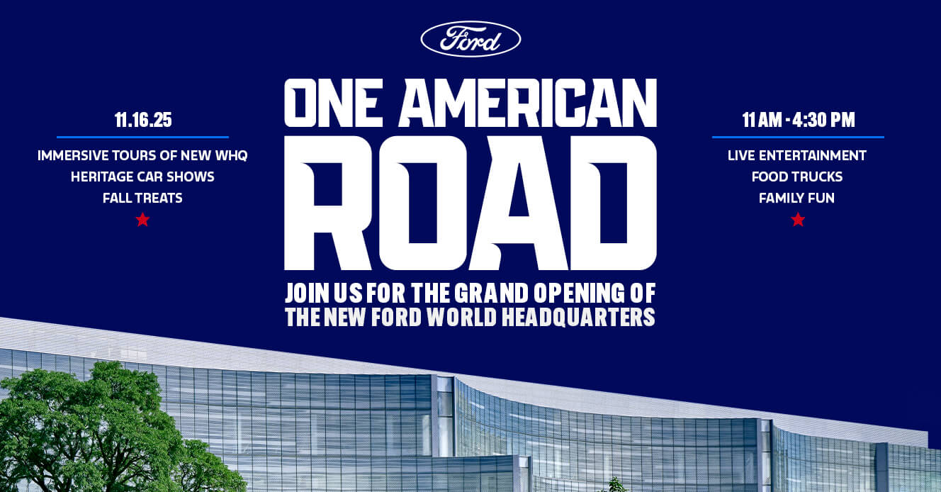 Join Us for the Grand Opening of the New Ford World Headquarters