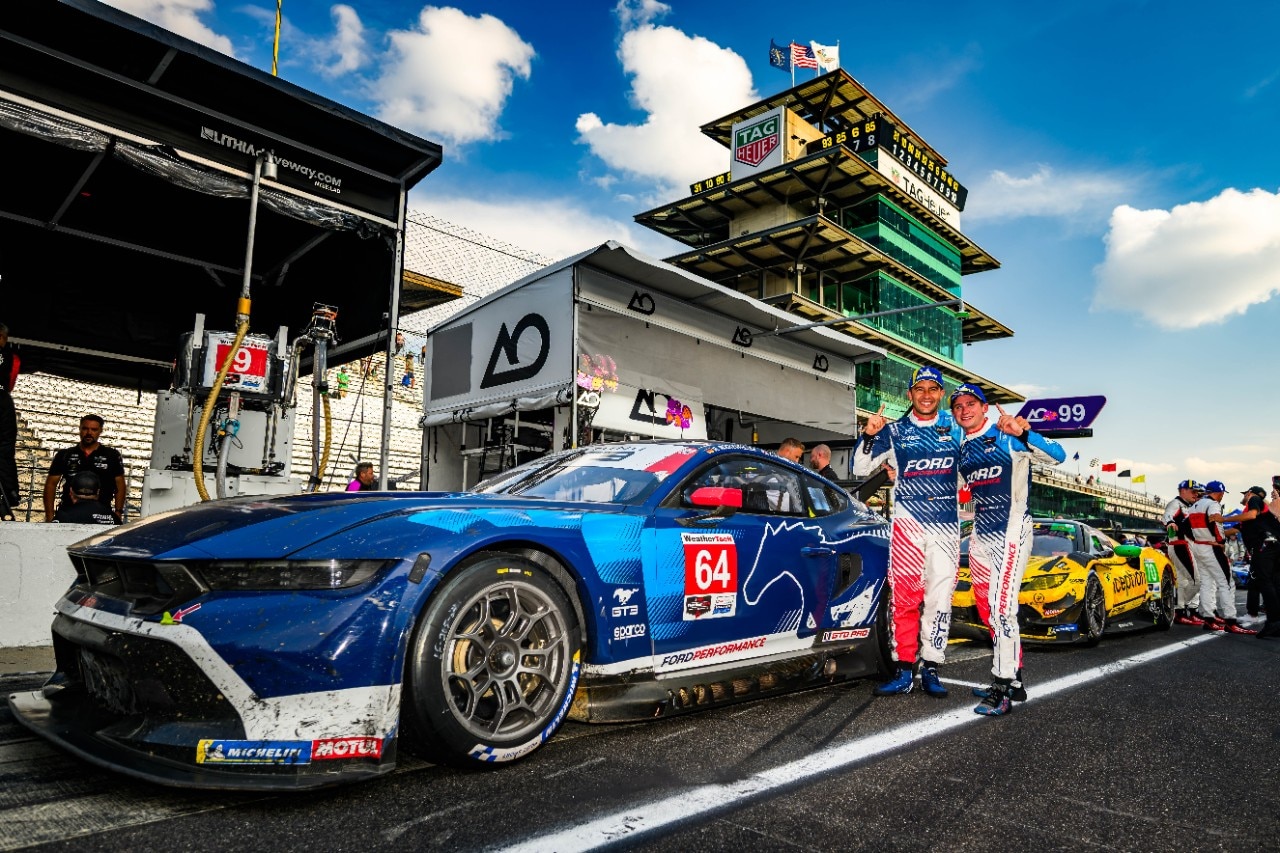 Ford Mustang GT3 Crosses the Indy Bricks to its Third IMSA Win