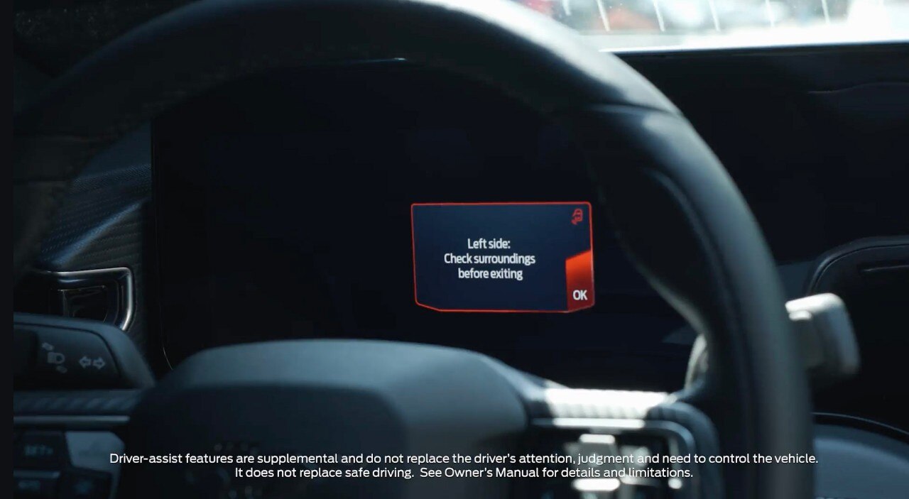 Arriving on 2024 Mustang: Ford Exit Warning for Road Users